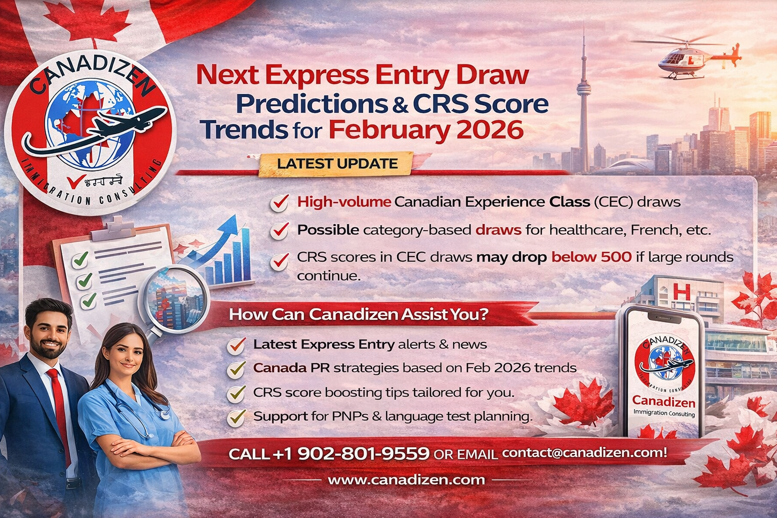 Next Express Entry Draw Predictions and CRS Score Trends for February ...